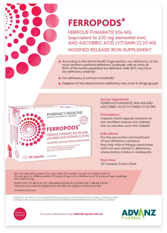 Iron Supplements Leaflet